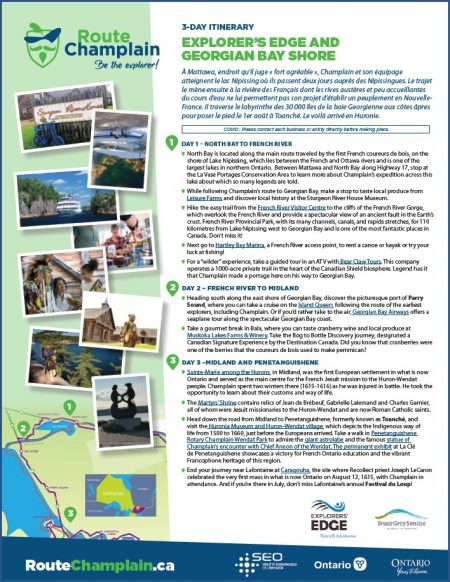 Bruce, Grey and Simcoe - Route Champlain