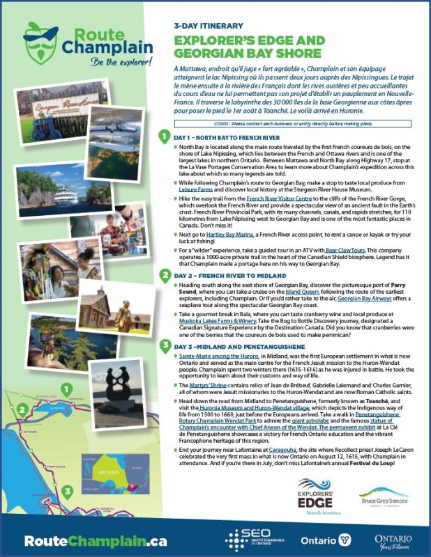 Bruce, Grey and Simcoe - Route Champlain