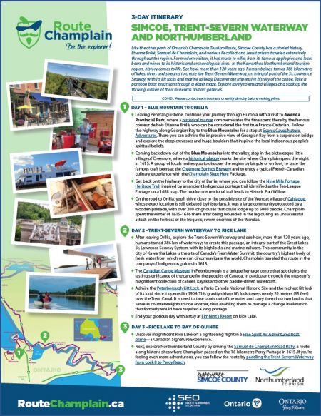 Bruce, Grey and Simcoe - Route Champlain